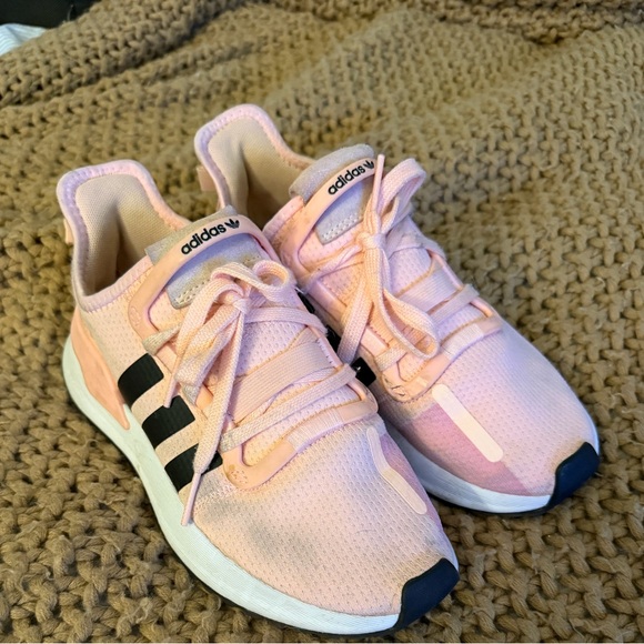 adidas | Shoes | Adidas Light Pink Running Shoes With Black Accents ...